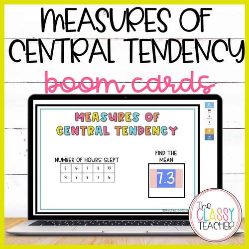 Measures of Central Tendency Boom Cards by The Classy Teacher | TPT