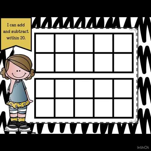 Twenty Frames Math Mats | Counting to 20, Subitizing, Number Sense for K–2
