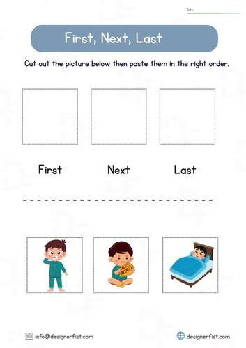 Autism First, Next, Last Worksheet For Childs by Inclusive Learning Support