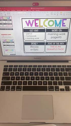 Morning Slides with a Joke of The Day! 180 days & Fully editable