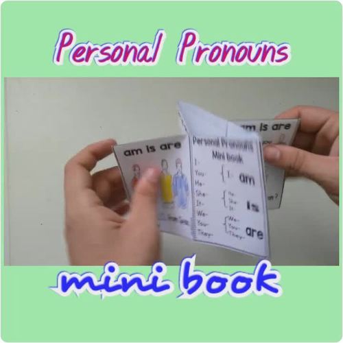 Personal Pronouns and Verb to Be | ESL Grammar Mini Book | Printable ...