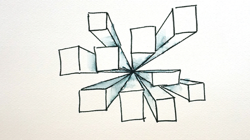 Drawing 1 Point Perspective - Video Instruction and PDF Lesson Plan