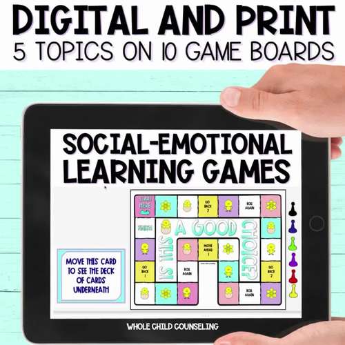 Easter Social Emotional Skills 10 Digital and Print SEL Board Game ...