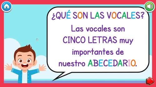 PowerPoint Interactivo: Las Vocales en Español | Spanish Vowels | TPT