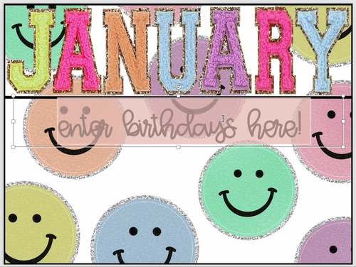 Varsity Chenille Patch Letters Bulletin Board Editable Birthday Posters ...