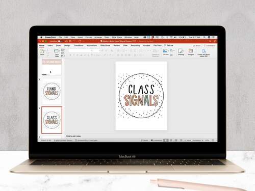 Hand Signal Posters Editable | Modern Boho by Hey It's Miss H | TPT