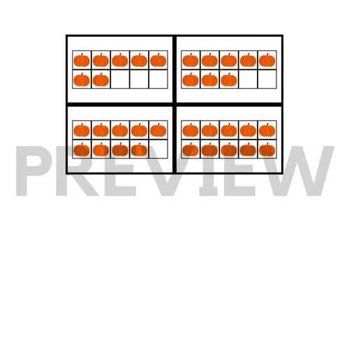 More or Less: Pumpkins | Math Activity | Ten Frame | Fall Theme | Pre-K