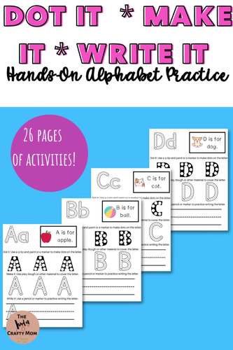 Alphabet Activity Worksheets for Preschool/Kindergarten - Writing Practice