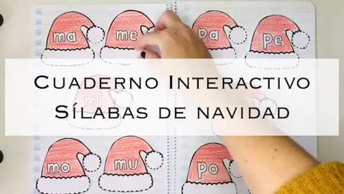 Sílabas | Cuaderno interactivo Navidad | Christmas Spanish Interactive ...