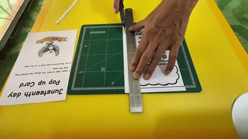 Juneteenth day cut & paste, craft & coloring pop-up card activity for kids