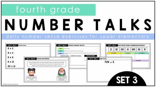 4th Grade Number Talks | SET 3 | Strengthen Mental Math and Build ...