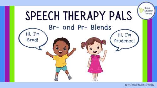 Speech Therapy /R/ Articulation Activities | Br- and Pr- Consonant Blends