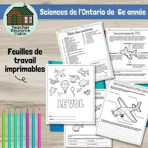 Grade 6 FRENCH Science Workbooks (NEW 2022 Ontario Curriculum) | TPT