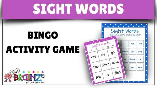 1st & 2nd Grade Sight Word Bingo | High-Frequency Words Language Review