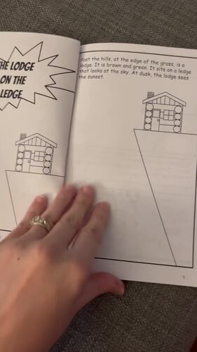 DECODABLE READER (-dge) PHONICS COMIC BOOK- The Lodge on the Ledge- SOR, OG