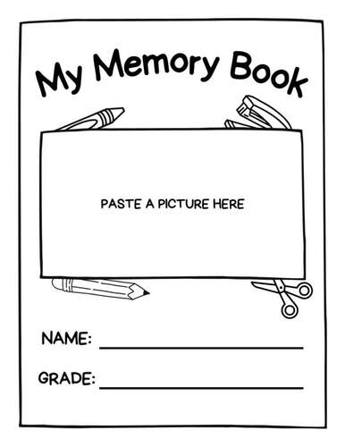 My Memory Book - Writing Prompts and Activities by Kid's Corner | TPT