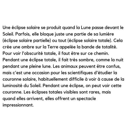 11 activités sur les Éclipses Solaires - French Solar Eclipse Activities