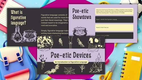 Figurative Language Activity | Poe-Themed Literary Devices Lesson