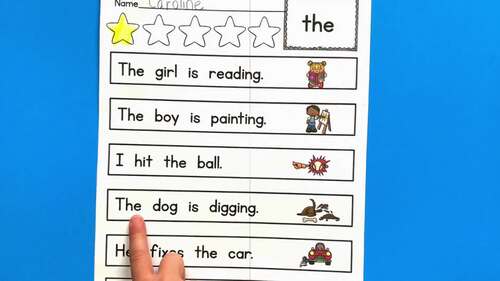 Sight Word Fluency Practice - Sight Words Sentences - Reading Passages ...