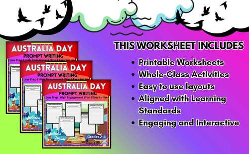 Engaging Australia Day Writing Worksheets | Grades 2–8 | Creative ...