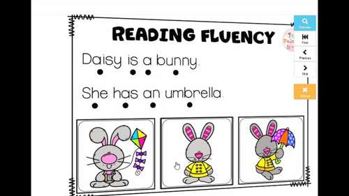 April Reading Fluency Digital Task Cards (Boom Cards™) by Miss Faleena