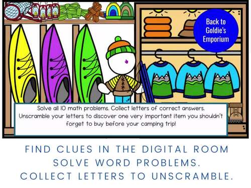 2-Step Word Problems Digital Test Prep Review Escape Game by Pufferfish ...