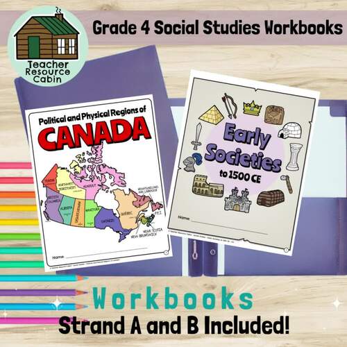 Grade 4 Ontario Social Studies Workbook Bundle by Teacher Resource Cabin