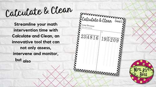 Calculate & Clean: Math Intervention Decimal Addition by Mrs B's Best