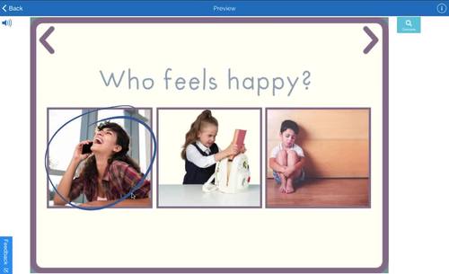 Emotions Real Pictures BOOM Cards Speech Therapy Distance Learning