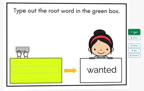 Spelling Root Words with -ed Suffix Ending by Creative Teaching Lab
