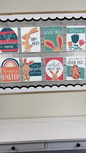Easter Classroom Posters | Editable by Learning with Kiki | TPT