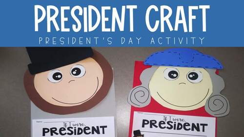 Presidents Day Bulletin Board & Hallway Display Craft | Washington ...