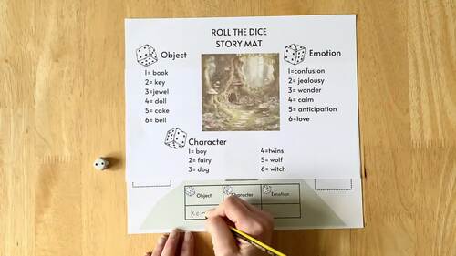 Roll a Story Fairy Woodland Theme Writing Activity by LEO LESSONS