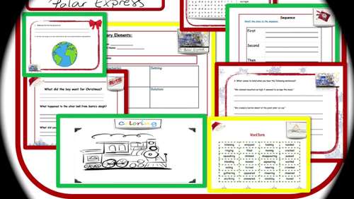 Polar Express Lesson with Christmas Math Boom Cards™ Game by Mrs Lena