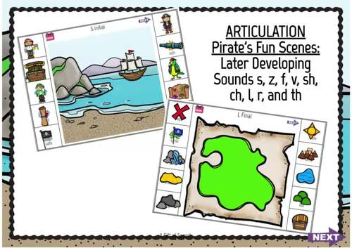 NO PREP Articulation Build a Pirate Scene for Later Developing Sounds