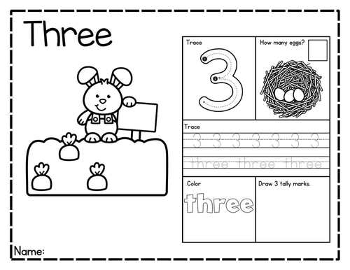 Number Sense | Easter Math Worksheets by E is for Erica | TPT