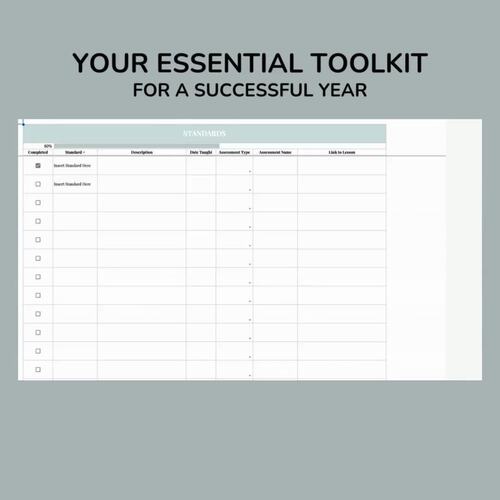 Essential Digital Teacher Planner | Google Sheets Weekly + Monthly