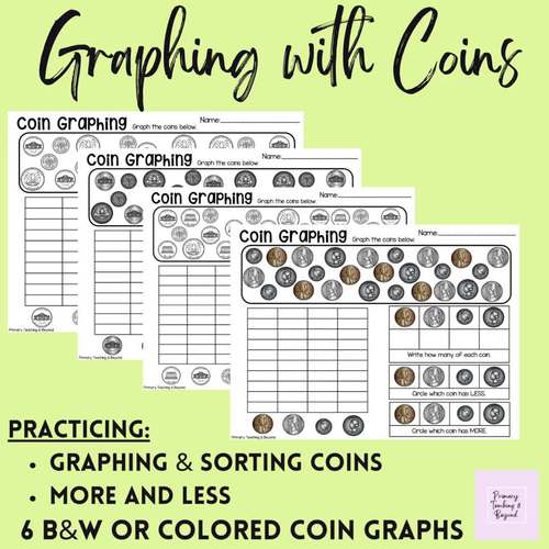 Graphing with Coins by Primary Teaching and Beyond | TPT