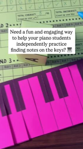 Beginner Piano | Identifying Notes on the Piano Keys Flipbook Activity