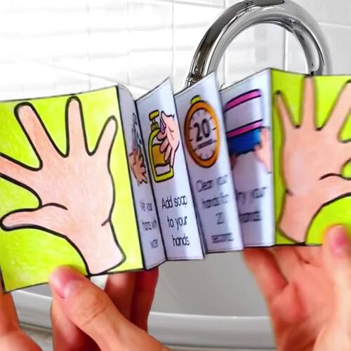 How to wash your hands foldable sequencing activity personal hygiene ...