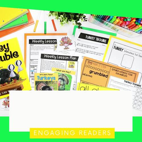 TURKEY TROUBLE Reading Comprehension Unit by Deanna Jump | TPT