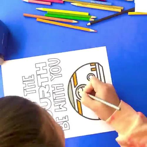MAY THE FOURTH BE WITH YOU | BB-8 Writing Craft | TPT