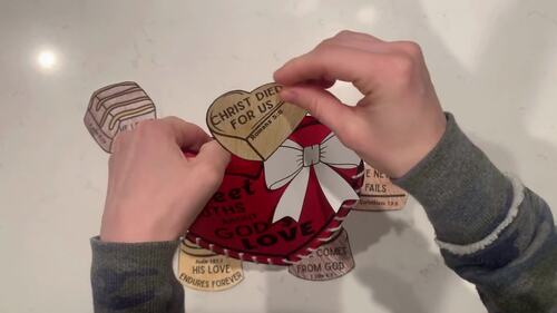 Valentine's Day God's Love Craft, Chocolate Box Sunday School Bible ...