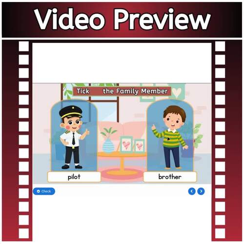 Family Member Names: Tick the Family Member Digital Resources | TPT