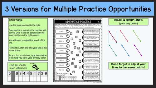 ALL Big 4 Motion Equations Bundle-PRINT + DIGITAL-Great for ELL!