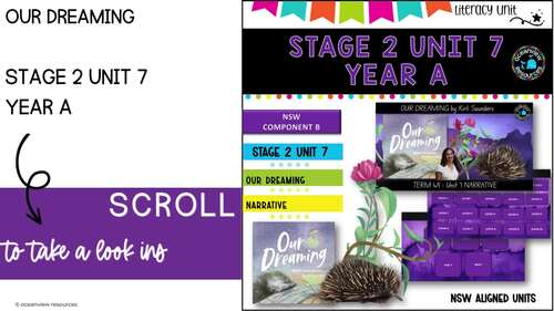 OUR DREAMING Unit Study NSW DET Stage 2 Unit 7 Year A Component B