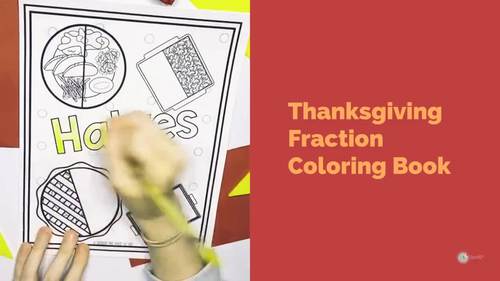 Thanksgiving Math Coloring Pages: Thanksgiving Fractions Coloring Pages