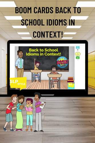 BOOM CARDS Back to School Speech and Language Bundle for Mixed Groups