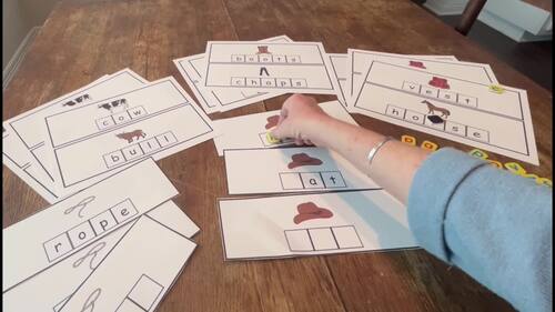 Rodeo Round-Up Letter Tile Cards - Western, Cowboys; Lowercase ...