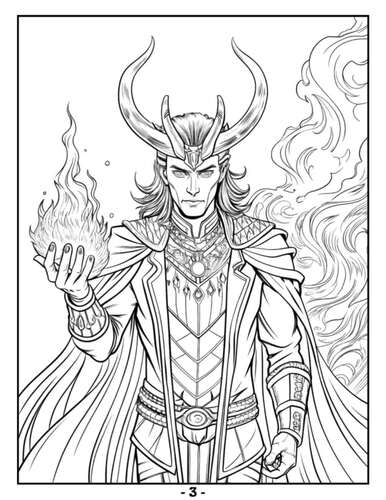 gods and goddesses coloring book